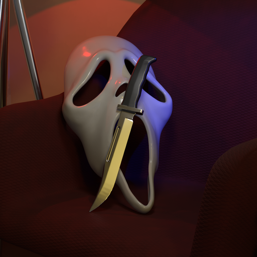 🔪 Ghostface pack - Knife and mask・ 3D File for 3D printing・Cults