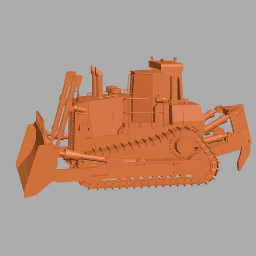 🐛 Caterpillar D10T2 Crawler Dozer・ STL File for 3D printing・Cults
