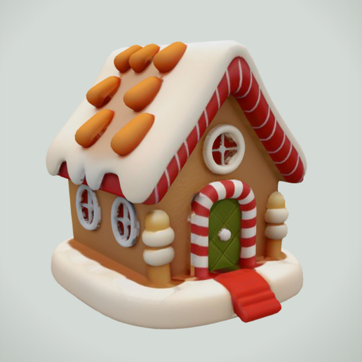 STL file Gingerbread House for Christmas Decoration 🏠 ・3D printable ...