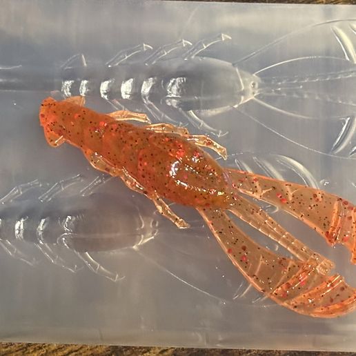 🎣 3.5" Craw Mold・Free STL File for 3D printing・Cults