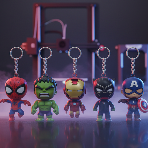 🦸 Mini Marvels: The Complete Collection・ STL File for 3D printing・Cults