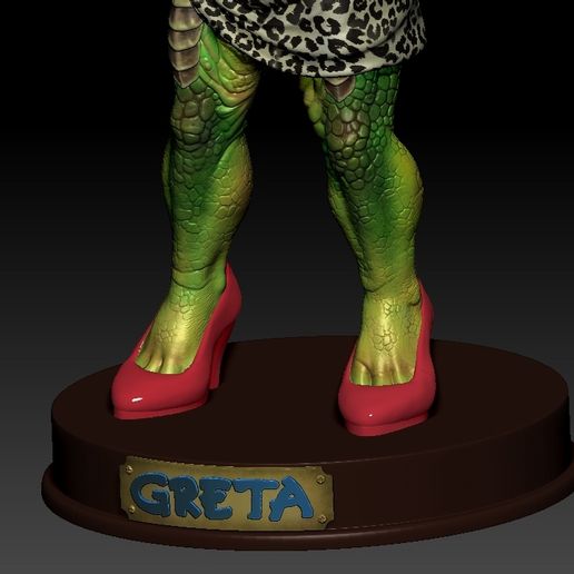 🎬 Greta Gremlin・ OBJ File for ・Cults