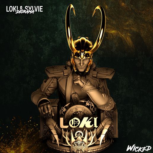 Fichier STL gratuit BUSTE MARVEL LOKI 🎨 ・Idée pour impression 3D à ...