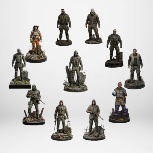 👫 STALKER 2 - Ensemble complet de personnages | Figurines imprimables ...