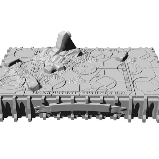 💂 Imperial Throne Room Display Plinth with 25mm bases・ 3D File for 3D ...