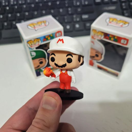 🔥 SUPER MARIO BROS FIRE NINTENDO FUNKO POP・3D Print・Cults