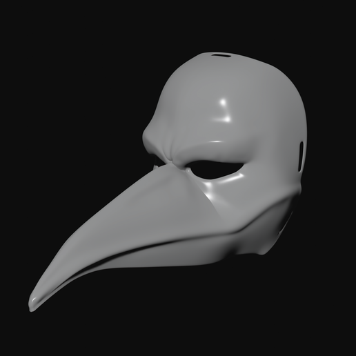 🎨 SCP 049 Mask・ STL File for 3D printing・Cults