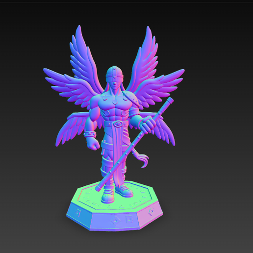 🐉 Angemon digimon・ STL File for 3D printing・Cults
