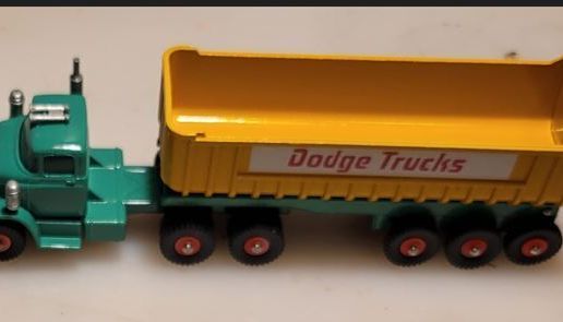 🤴 Lesney Matchbox King Size K-16-a Dodge Tractor Unit with Twin Tipping ...