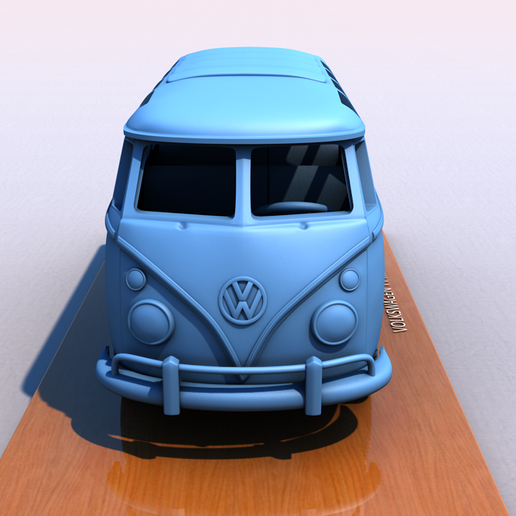 🚗 VW MICROBUS DELUXE TYPE1 1966・ 3D File for ・Cults