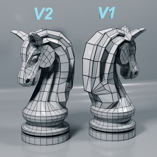 ♟️ Phantom Chess Knight piece・ STL File for 3D printing・Cults