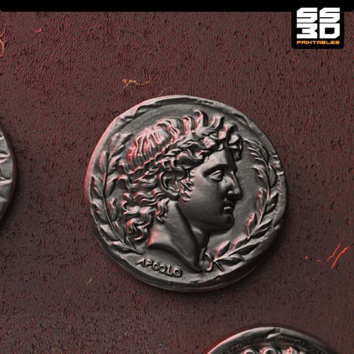 🏛️ Greek Coin Collection- ancient stl files・ STL File for 3D printing・Cults