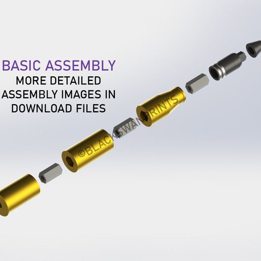 🪖 WW2 German 7.5cm KwK 42 Panther Tank Cannon Shell・ 3D File for 3D ...