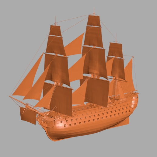 STL file Océan 1790 🚢 ・3D printable model to download・Cults