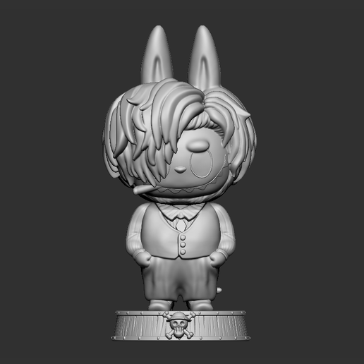 Archivo STL Labubu One Piece Sanji 🧸 ・Diseño de impresora 3D para ...