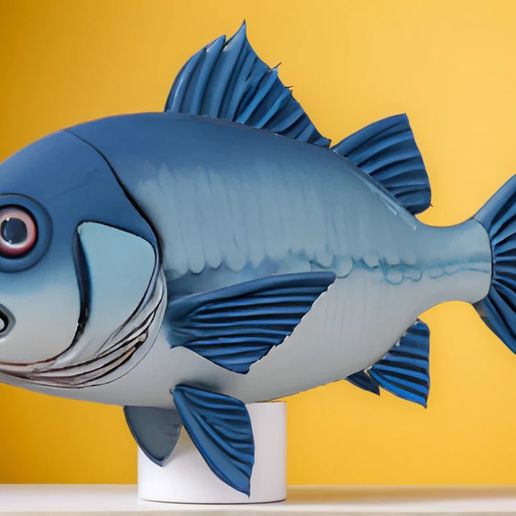 🐠 Bluefish 1 – Realistic 3D Printable Marine Model・ STL File for 3D ...