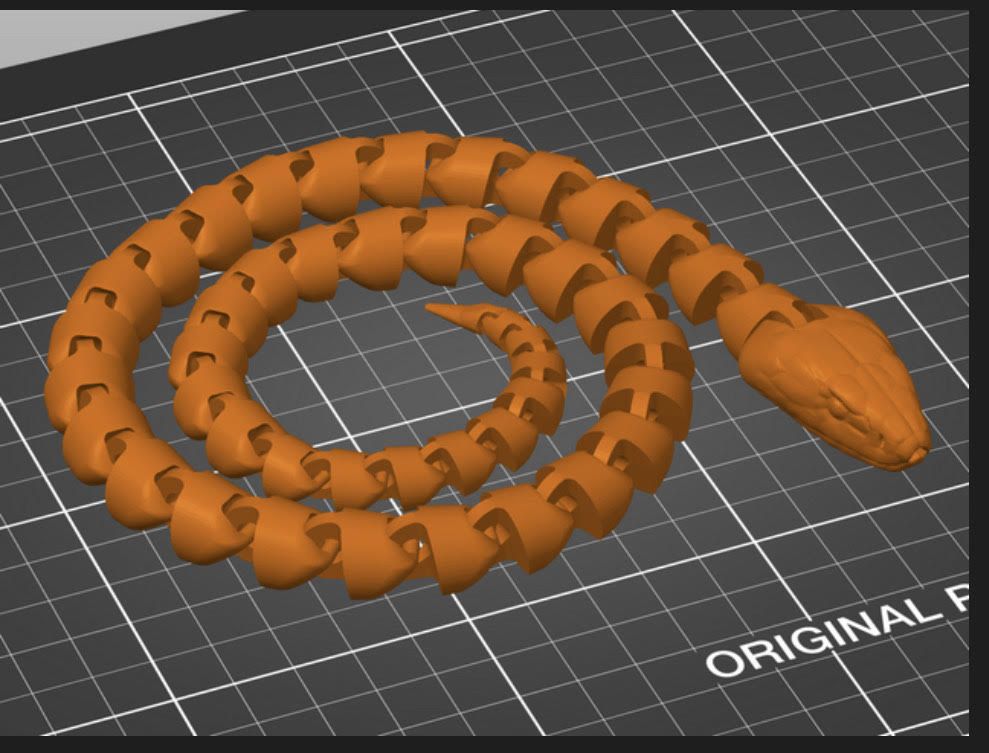3D file articulated snake・Model to download and 3D print・Cults