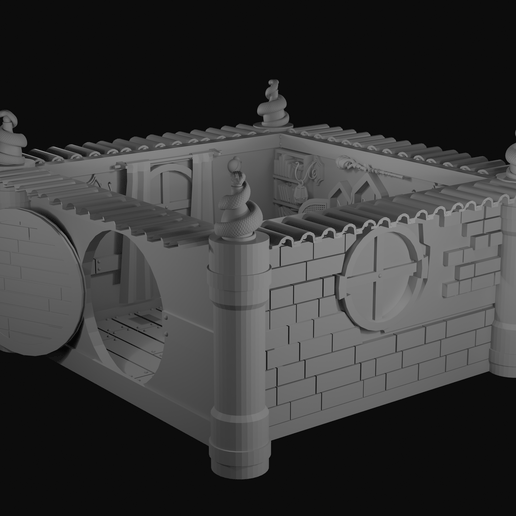 🧙 Mage house・ STL File for 3D printing・Cults