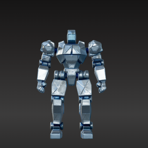 STL file Low-Poly Robot 🤖 ・Design to download and 3D print・Cults