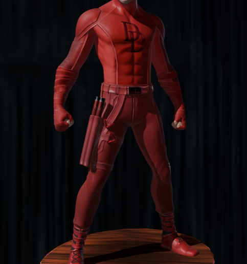 👾 Daredevil – High Quality STL for 3D Printing | Marvel Hero Figure ...