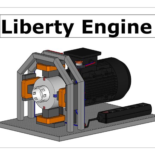 🔧 Liberty engine・ 3D File for ・Cults