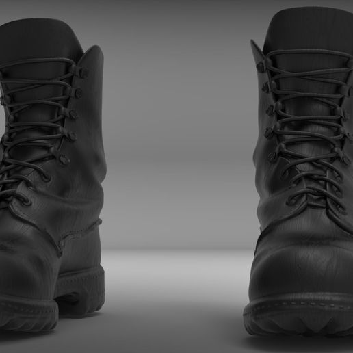 🪖 Tactical military boots・ STL File for ・Cults