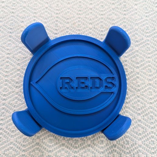 STL file Cincinnati Reds Coaster w/Holder (holds 6) 🍾 ・3D printer ...