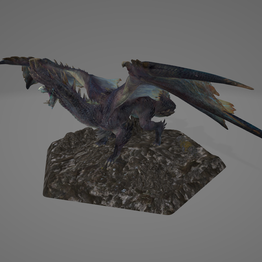 👹 MONSTER HUNTER ALATREON FIGURE・ STL File for 3D printing・Cults