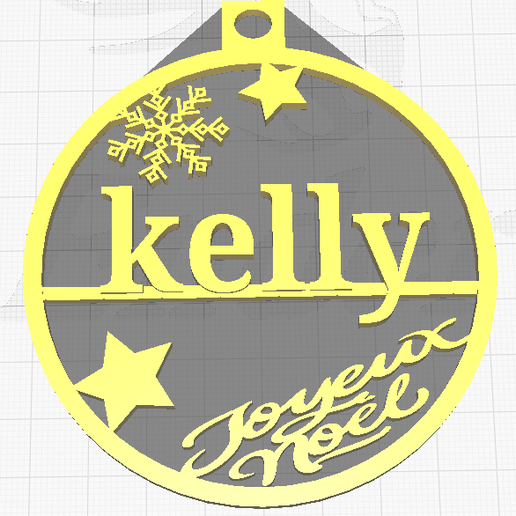 🎄 kelly christmas ball ornament・ STL File for 3D printing・Cults