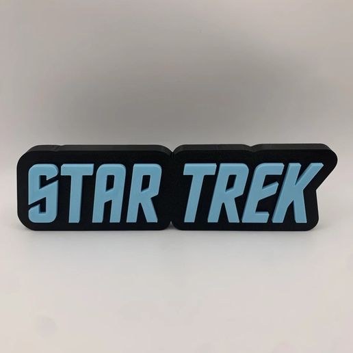 3D printing 3D MULTICOLOR LOGO/SIGN - Star Trek Tv Show Titles MEGAPACK ...