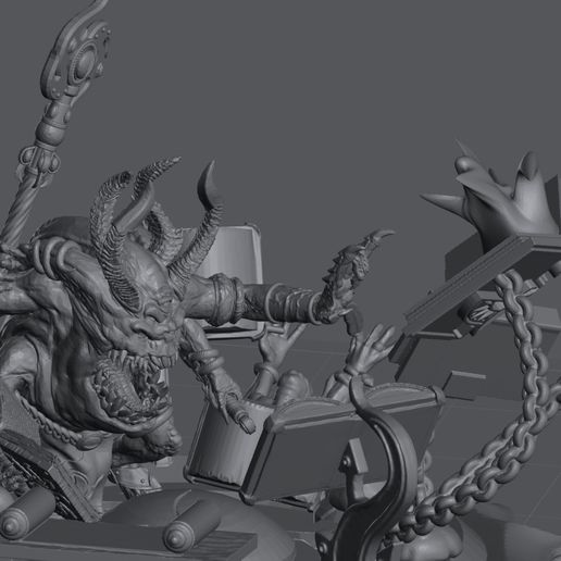 🎲 Aqua Colored Demon Librarians・ 3D File for 3D printing・Cults