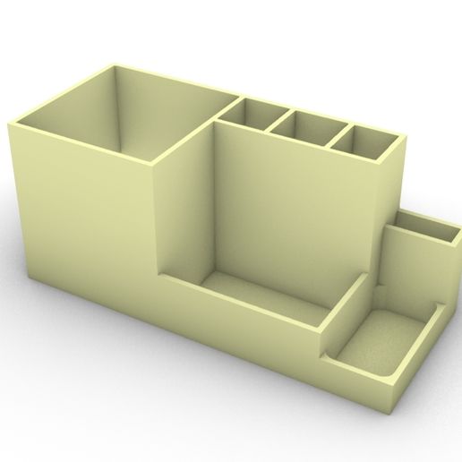 🏢 Simple desktop organizer・ STL File for 3D printing・Cults
