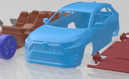 🚗 Toyota Rav4 2019 Printable Car・ 3D File for 3D printing・Cults