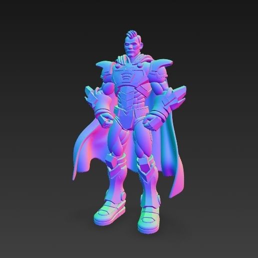 🦸 Armored Superhero Collectible – 3D Printable Action Figure・ STL File ...