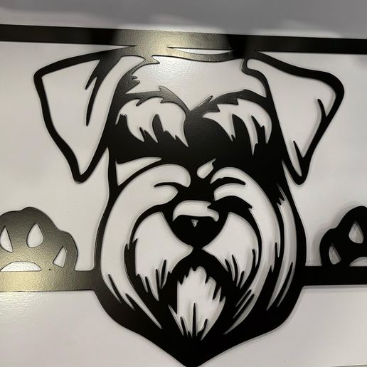 DXF file Schnauzer Dog Frame 🐕 ・3D printing template to download・Cults