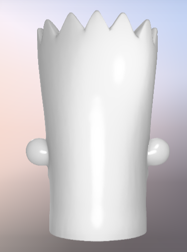 💐 flower pot bart simpson・ OBJ File for 3D printing・Cults