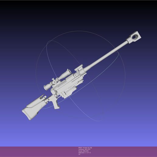 🗡️ Sword Art Online Sinon Hecate II Rifle Basic Model・ STL File for 3D ...