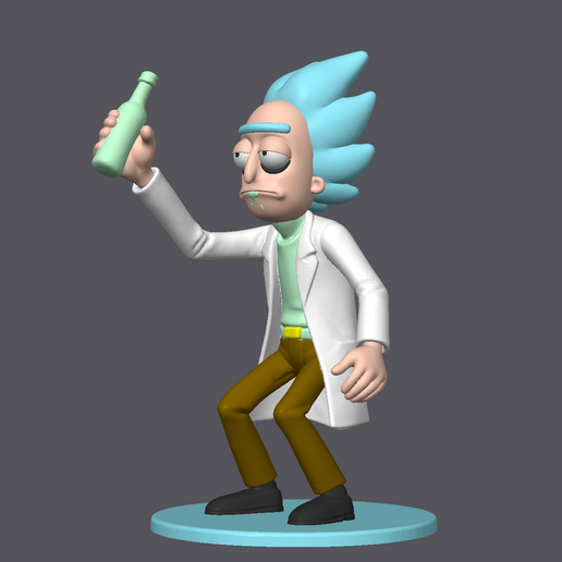 🧸 Rick Sanchez Galactic Wreck Edition AMS Ready・ 3MF File for 3D ...