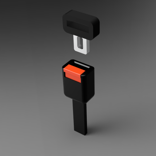 🔒 1/24 Generic Seatbelt Lock + Buckle・ STL File for 3D printing・Cults