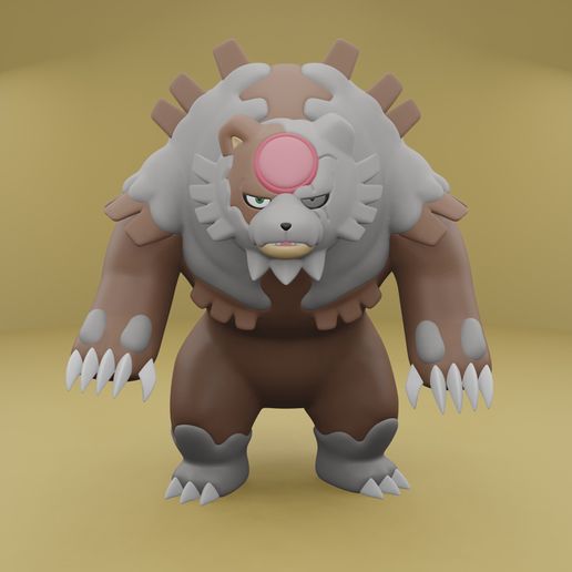 🐉 Pokemon No. 901 Bloodmoon Ursaluna・ STL File for 3D printing・Cults