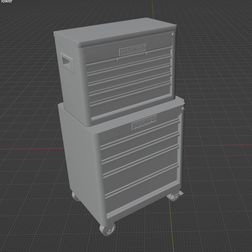 📦 Craftsman Stackable Tool Box 1-25 Scale Model Parts Diorama・ STL File ...