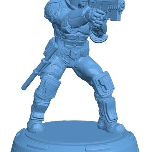 🧑‍⚖️ judge dredd・ STL File for 3D printing・Cults