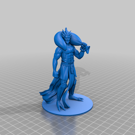 Free STL file Shinto Gods Fujin and Raijin ⛩️ ・3D printable model to ...