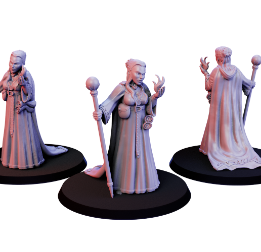 🧙 Mage woman・Бесплатный STL для ・Cults