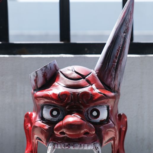 🗡️ Street Fighter 6 - Akuma Mask - Oni Hannya Samurai Ghost Mask ...