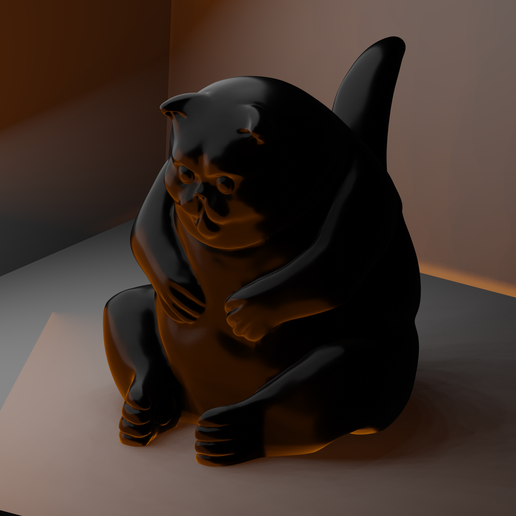 STL file Zen Cat - Buddha Cat 🐱 ・3D printing design to download・Cults