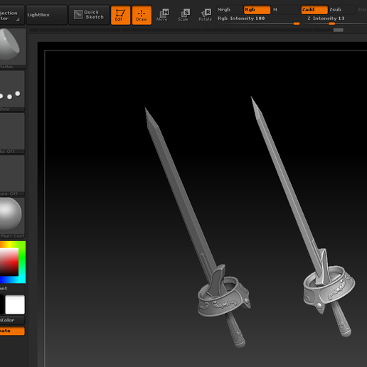 🗡️ Asuna Yuuki Rapier Sword Art Online・ OBJ File for 3D printing・Cults