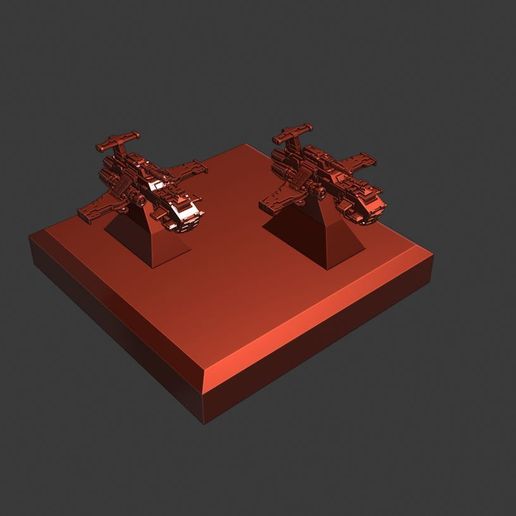 🚗 BFG Thunderhawk bases・Free STL File for ・Cults
