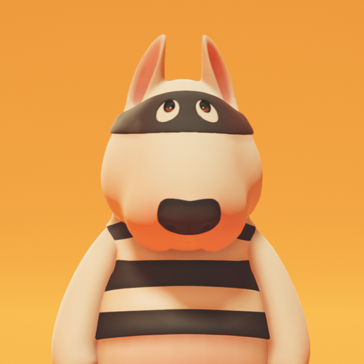 OBJ file Party Animals Convict Sparky 🥳 ・3D printing model to download ...