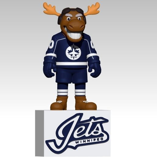 👾 NHL - Winnipeg Jets mascot statue - 3d Print・ 3D File for 3D printing ...